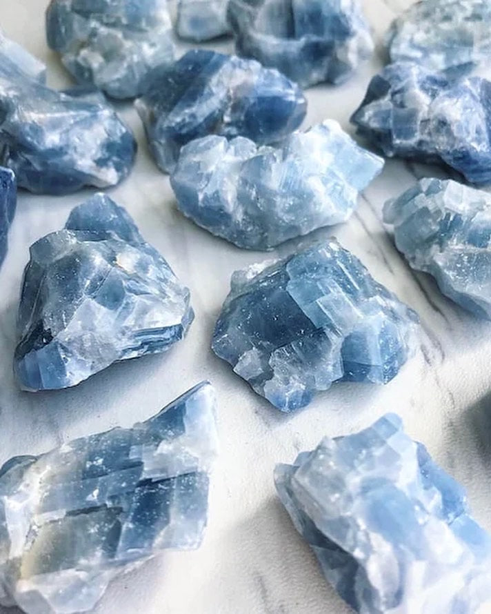 Raw Blue Calcite – True Nature Homestead